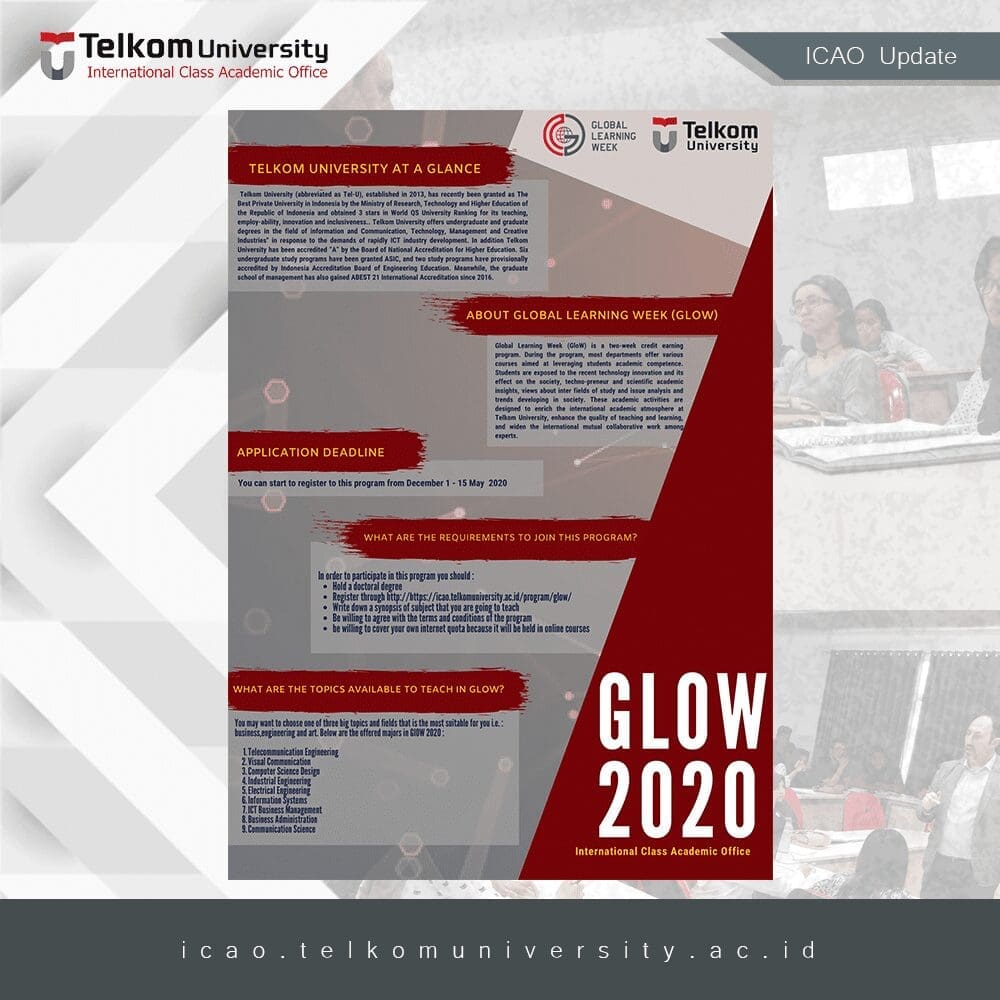 GLOBAL LEARNING WEEK 2020 - International Class Academic Office